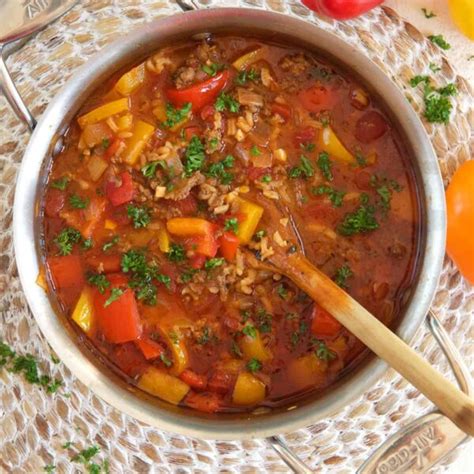 Stuffed Pepper Soup The Suburban Soapbox