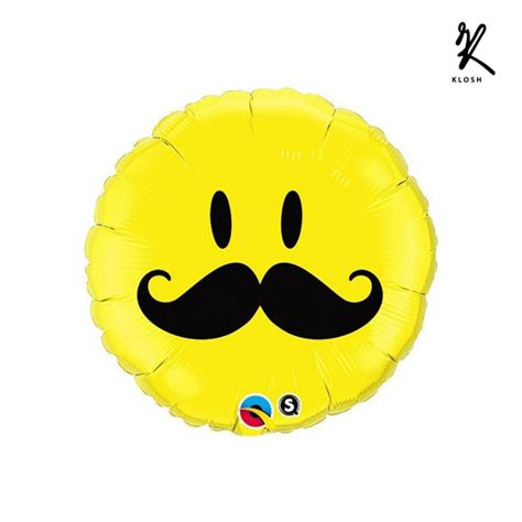 Klosh Bundle Of 2 Balloon Smile Face Mustache Free 10 Latex