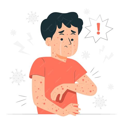 Free Vector Measles Concept Illustration