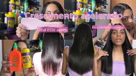ROTINA CAPILAR SEU CABELO VAI CRESCER IGUAL CAPIM OLHA ESSE ANTES YouTube