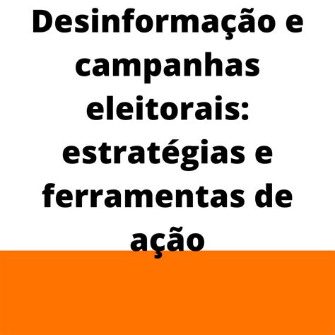 Curso Online Gratuito Desinformação E Campanhas Eleitorais