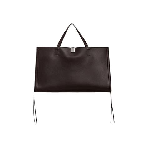 Buy Phoebe Philo Leather Medium Kit Cabas Chocolate Brown Ab15 Lt0010 838rb S Goat