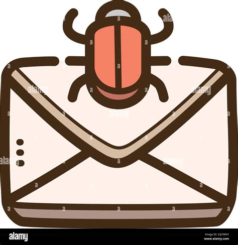 Email Bug Vector Doodle Illustration And Graphic Part Of Emails