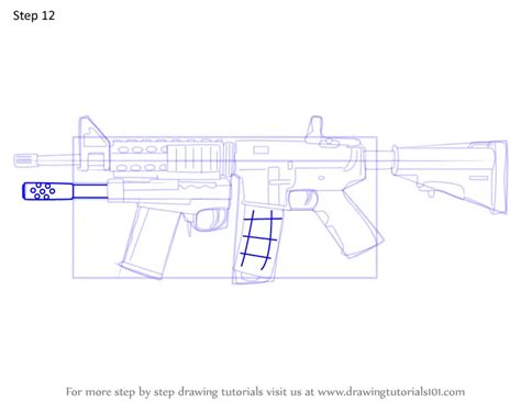 How To Draw C8 SFW AR From Rainbow Six Siege Rainbow Six Siege Step