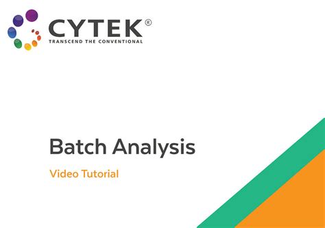 Batch Analysis Cytek Biosciences