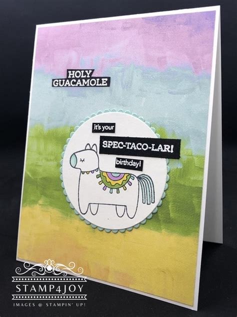 Spec Taco Lar Birthday Card Easy Papercraft Friday Stamp4Joy
