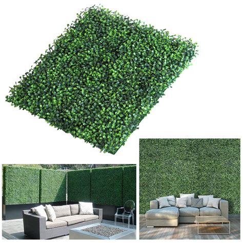 LITA Realistic Thick Artificial Hedge Boxwood Fence Privacy Screen