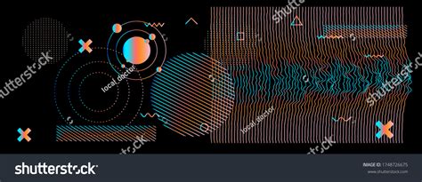 Generative Art Data Visualization Simplex Perlin Stock Vector Royalty Free 1748726675