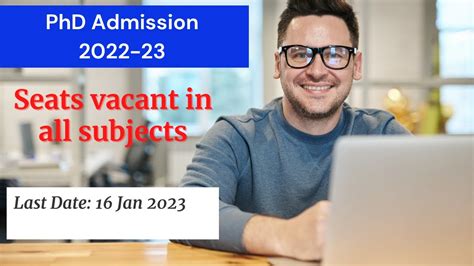 Phd Admission Notification 2023 I Central And State University Phd