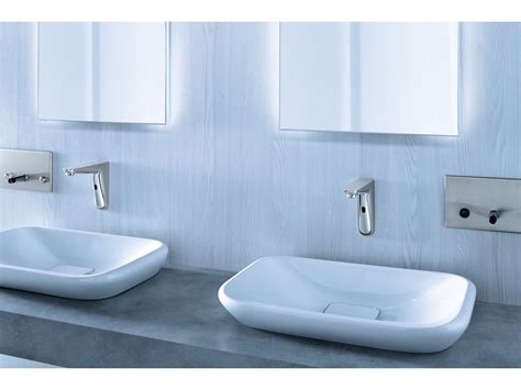 Grohe Euroeco Cosmopolitan E Wall Mount Sensor Tap Chrome 6 Star From