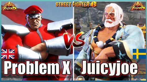 Street Fighter Problem X M Bison Vs Juicyjoe JP Top Ranked Match