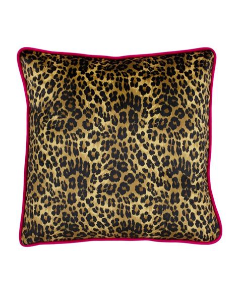 Juicy Couture Velvet Cheetah Logo Decorative Pillow 20 X 20 Macys