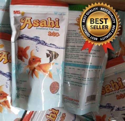 Jual Asahi Pakan Makanan Pelet Ikan Hias Mas Koki Koi Fish Food Aquascape Aquarium Di Seller