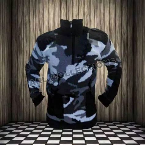 Jual Sweater Loreng Salju Sweter Pria Wanita Army Dewasa Sweater Rajut
