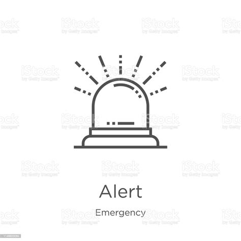 응급 수집에서 경고 아이콘 벡터 얇은 라인 경고 개요 아이콘 벡터 일러스트 레이 션 웹 사이트 디자인 및 모바일 앱 개발을 위한 개요 얇은 라인 경고 아이콘 0명에 대한