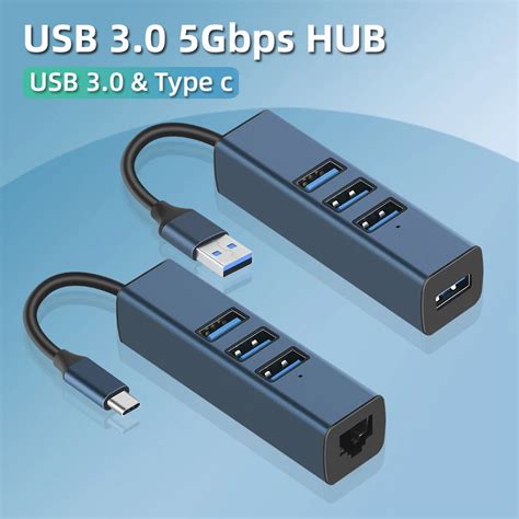Usb리더기 알루미늄 합금 Usb 허브 30 분배기 여러 포트 멀티 30 Hab 익스텐더 티몬