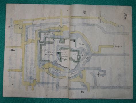 代購代標第一品牌－樂淘letao－絵図 （城郭図） 神奈川県 相模國 小田原城 歴史資料 帳仕立て