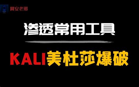 网络安全渗透常用工具—kali美杜莎爆破白帽黑客linuxctf编程程序员 老邪讲网络安全 老邪讲网络安全 哔哩哔哩视频