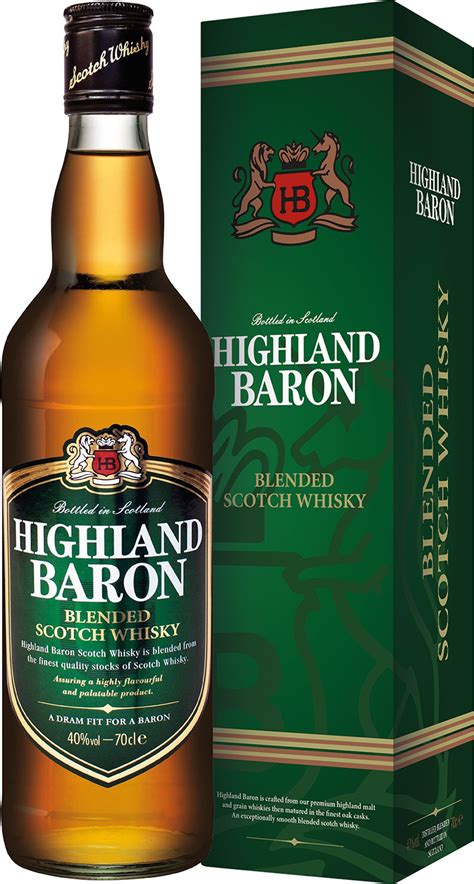 Highland Baron Blend Whisky Kartonik 40% - M&P Alkohole i Wina Świata
