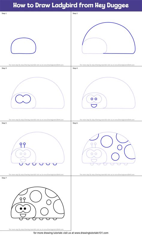 How To Draw Ladybird From Hey Duggee Hey Duggee Step By Step