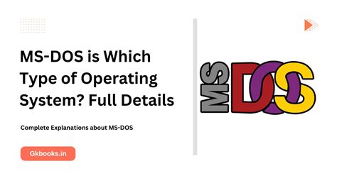 ms dos is which type of operating system archives gkbooks