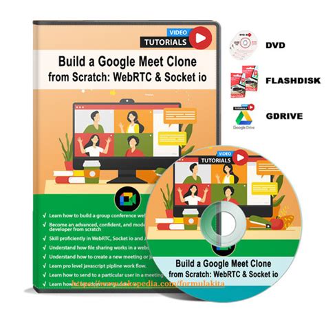 Jual Video Tutorial Build A Google Meet Clone From Scratch Webrtc