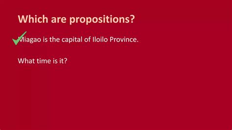 Cmsc 56 Lecture 1 Propositional Logic Pptx