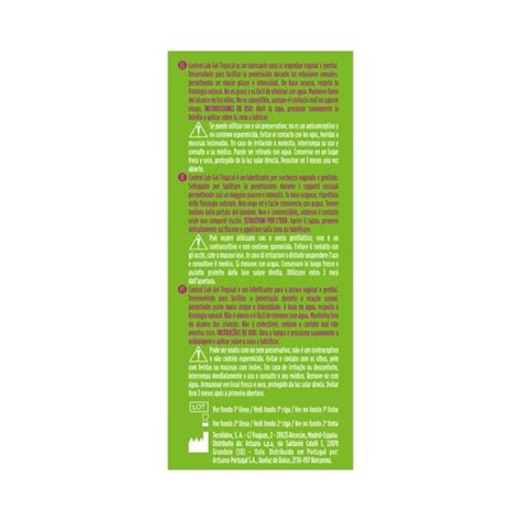 Gel Control Tropical Intim Si Pentru Masaj Lubrifiant Pe Baza De A