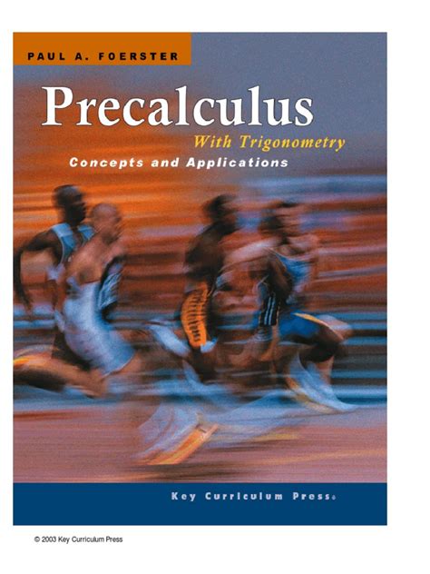 Precalculus With Trigonometry Pdf Trigonometric Functions Function Mathematics