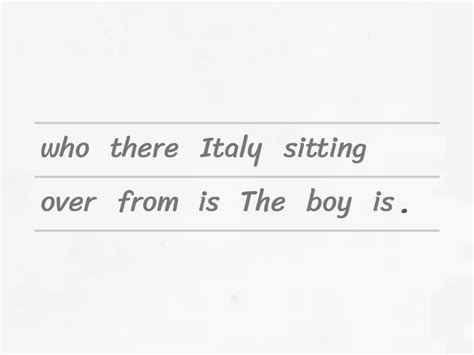 Defining Relative Clauses Unjumble