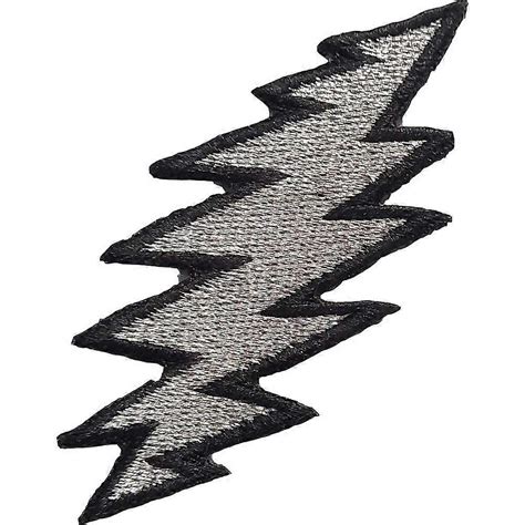 Grateful Dead Lightning Bolt Iron On Patch Fruugo Uk