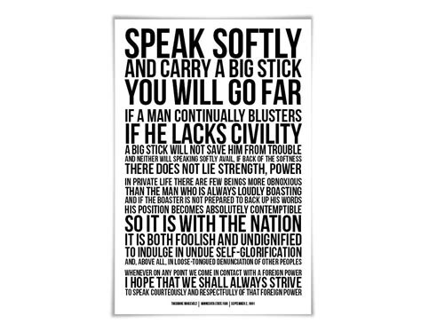 Amazon Theodore Roosevelt Speak Softly Carry Big Stick 60 Colours 8 Sizes American
