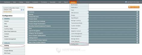 Hostknox Magento System Catalog Settings Tutorial