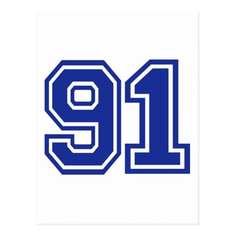 Number Postcard Zazzle