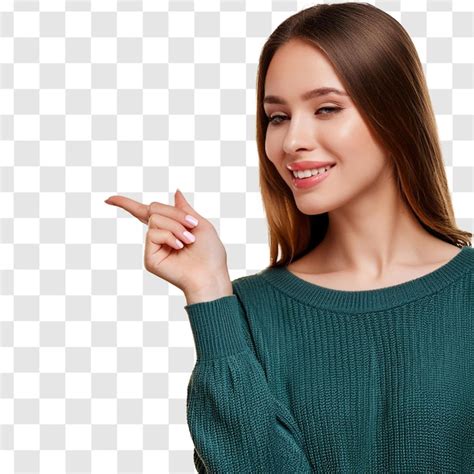 Uma mulher apontando para um dedo que diz ela está apontando pra