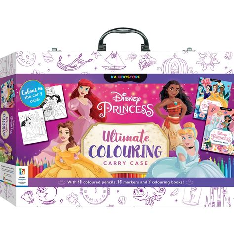 Kaleidoscope Disney Princess Colouring Carry Case BIG W