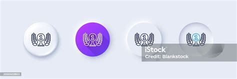 수상자 상 라인 아이콘입니다 우승자 상품 표시 선 아이콘 벡터 3차원 형태에 대한 스톡 벡터 아트 및 기타 이미지 3차원 형태 Championship 경쟁 Istock