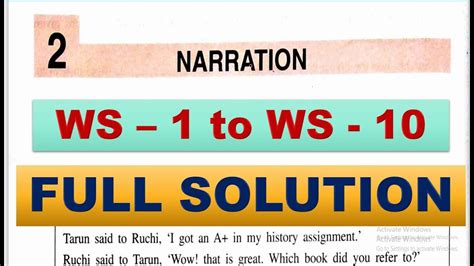 Narration Dav Class 8 English Practice Book Chapter 2 Solution