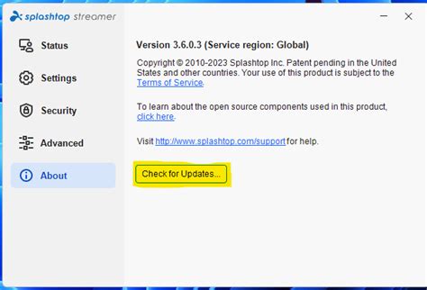 How To Update Streamer Splashtop Business Support