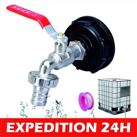 Robinet Cuve l Adaptateur de Réservoir en Alliage d aluminium Raccord Cuve Litres