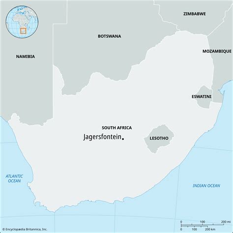 Jagersfontein Map Dam Mine Disaster And Diamond Mining Britannica