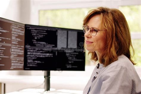 Programmer Coding Classes Web Developer Coder Stock Photo Image Of Glasses Screen