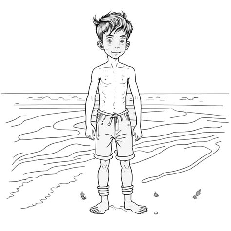 Desenho Para Colorir Menino 41  Educarolando Aprender Brincando