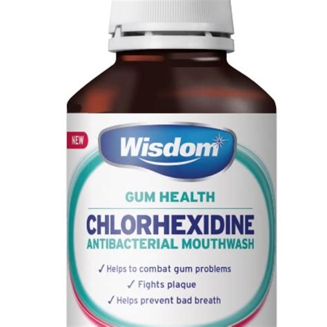Wisdom Chlorhexidine Alcohol Mouthwash 300ml Fresh Mint Hampdens