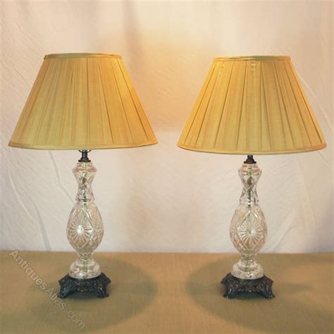Antiques Atlas Pair Of Cut Glass Table Lamps