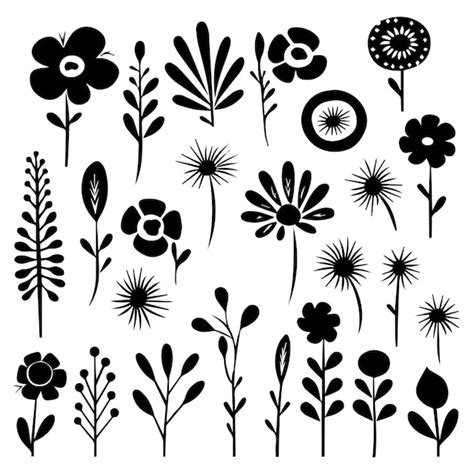 Premium Vector Free Vector Hand Drawn Floral And Leaves Decoration