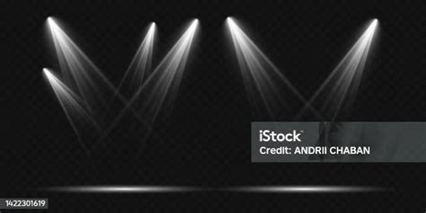 벡터 스포트라이트 세트입니다 다양한 형태의 빛 무대 스포트라이트 조명 효과 광선 조명 효과 벡터 일러스트레이션 영화관에 대한 스톡 벡터 아트 및 기타 이미지 Istock