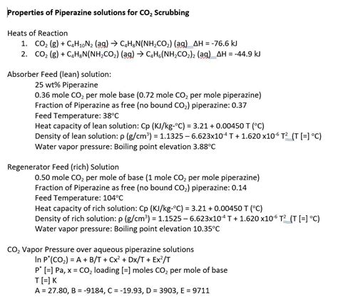 Solved Ngcc Co2 Capture Process Description The Ngcc Power
