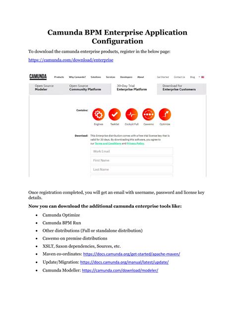 camunda bpm enterprise application configuration pdf