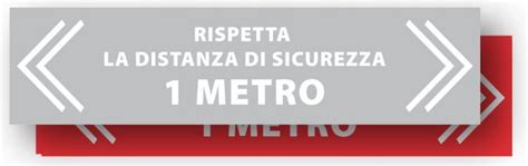 Adesivo Calpestabile RISPETTA LA DISTANZA DI SICUREZZA METRO